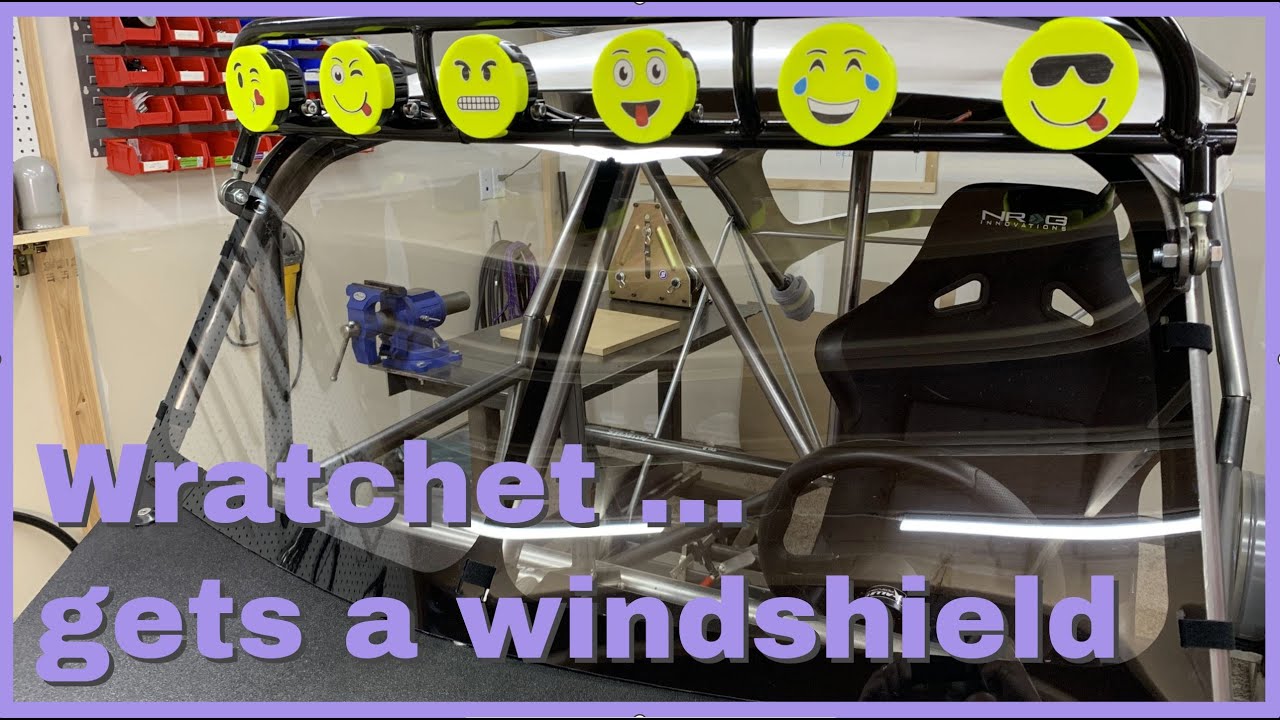 Making a removable windshield for Wratchet. - YouTube