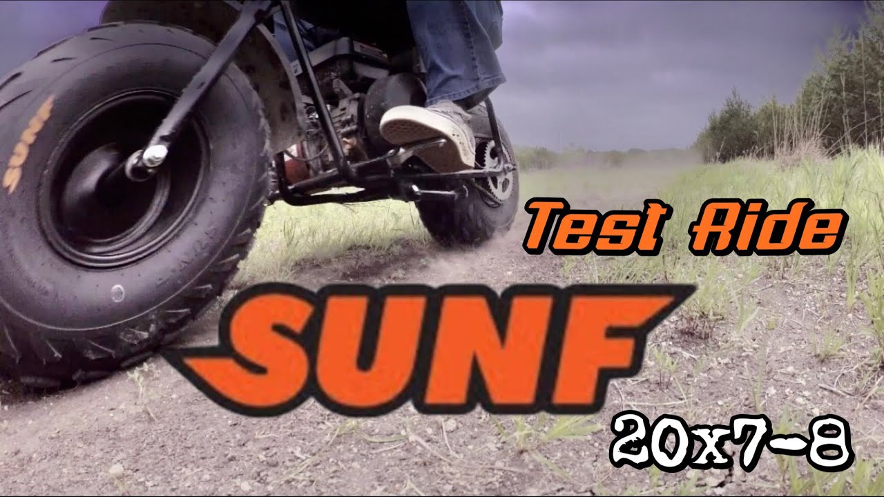 SUNF 20x7-8 Test Ride On The Coleman CT200U-EX!! #sunfA007 - YouTube