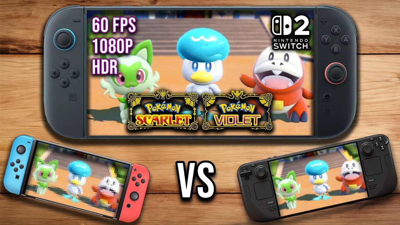 Pokémon Violet/Scarlet on Switch 2 is amazing + Switch 1 & Steam Deck ...