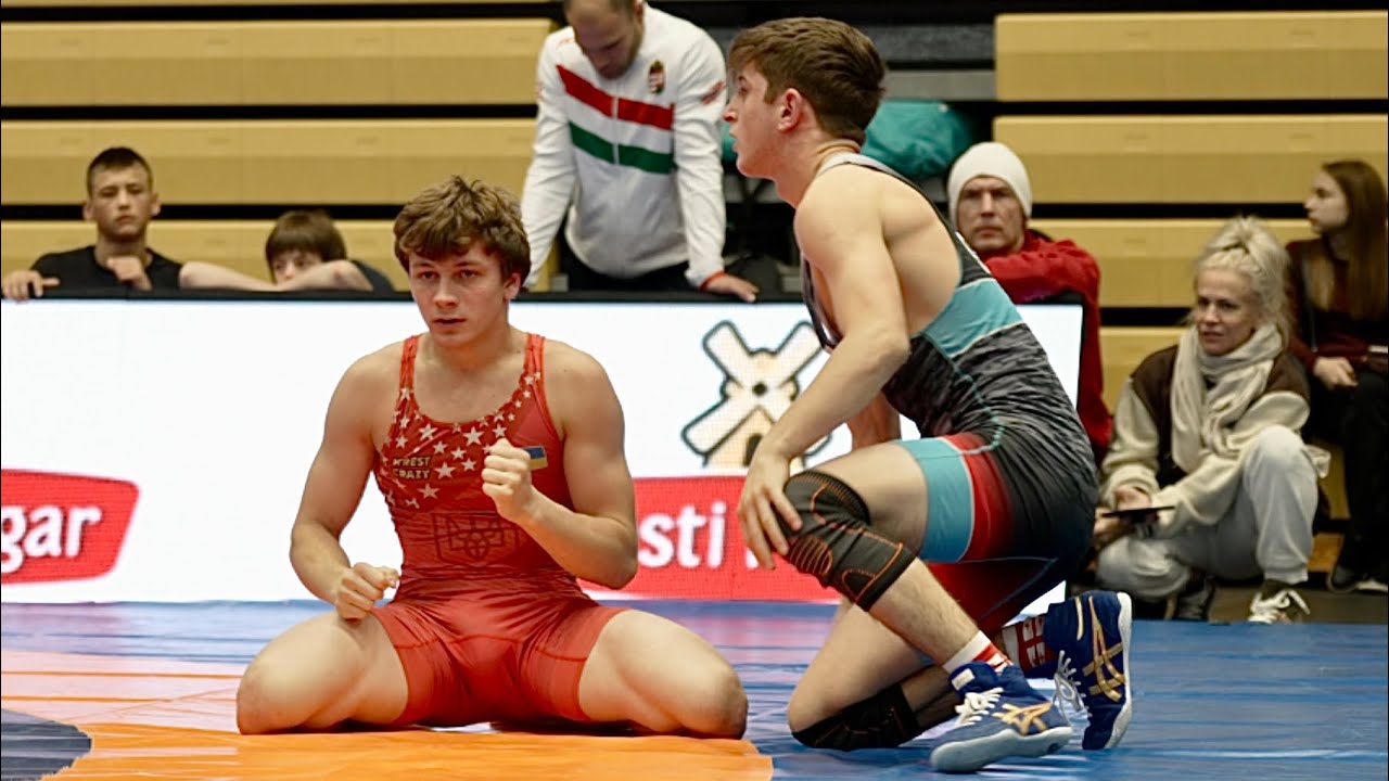 U17 Danylo Drahulian (UKR) vs Beka Bolkvadze (GEO) 65kg. Greco-roman ...