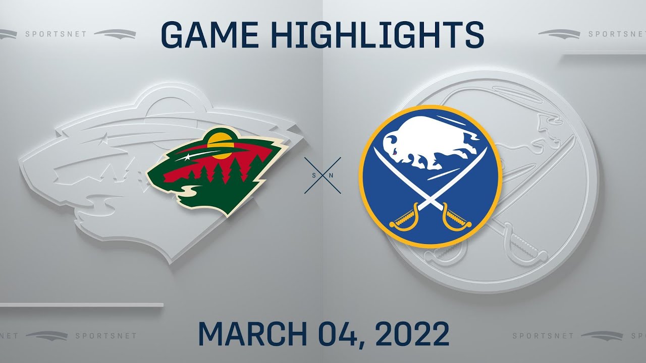 NHL Highlights | Wild vs. Sabres - Mar. 4, 2022 - YouTube