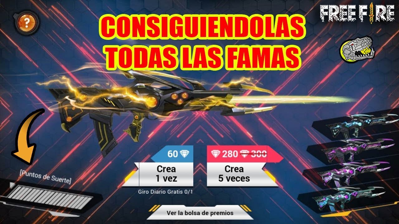 Consiguiendo Todas las Nuevas Famas Legendarias en FREE FIRE - YouTube