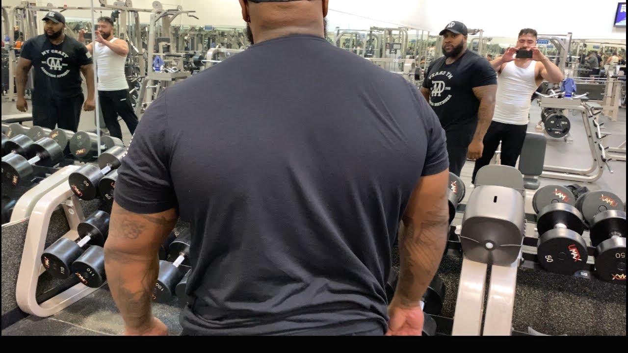 BACK, REAR DELTS, & BICEPS WITH BIG JOE | BULKING DAY 8 - YouTube