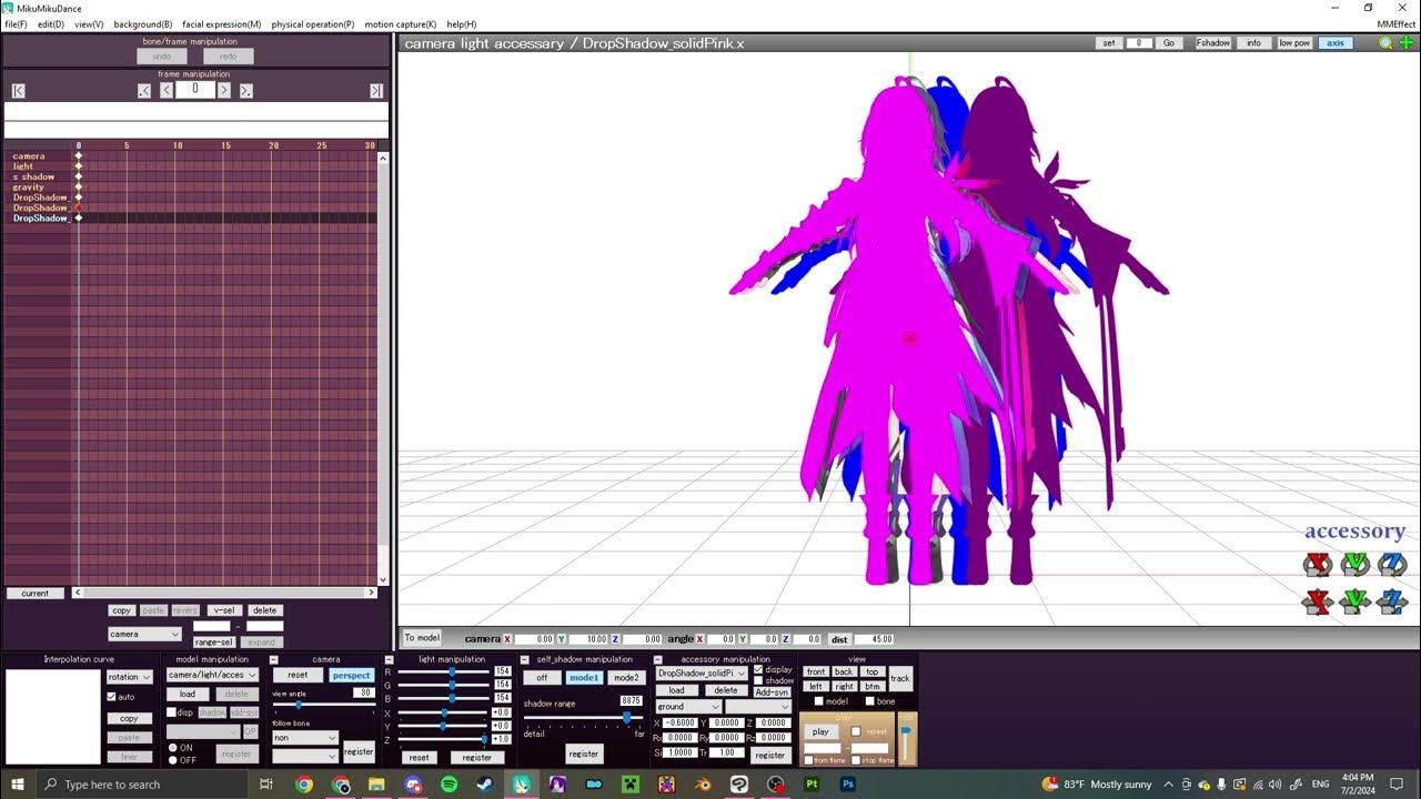 How to use multiple DropShadow effects in MMD - YouTube
