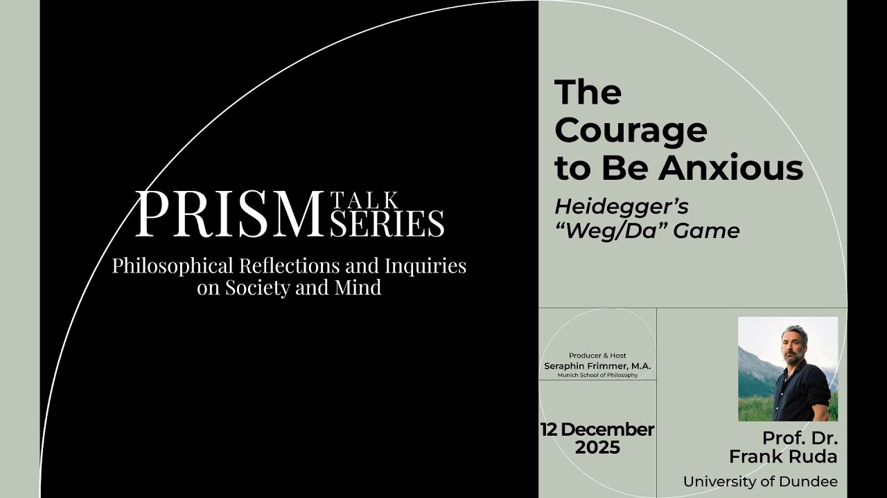 PRISM Talk Series | 07 | Frank Ruda: "The Courage to Be Anxious" - YouTube
