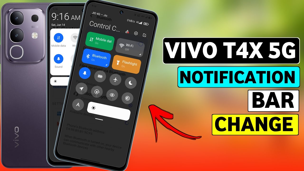 Vivo T4X 5G Notification Bar Change |Notification Bar Change In Vivo ...