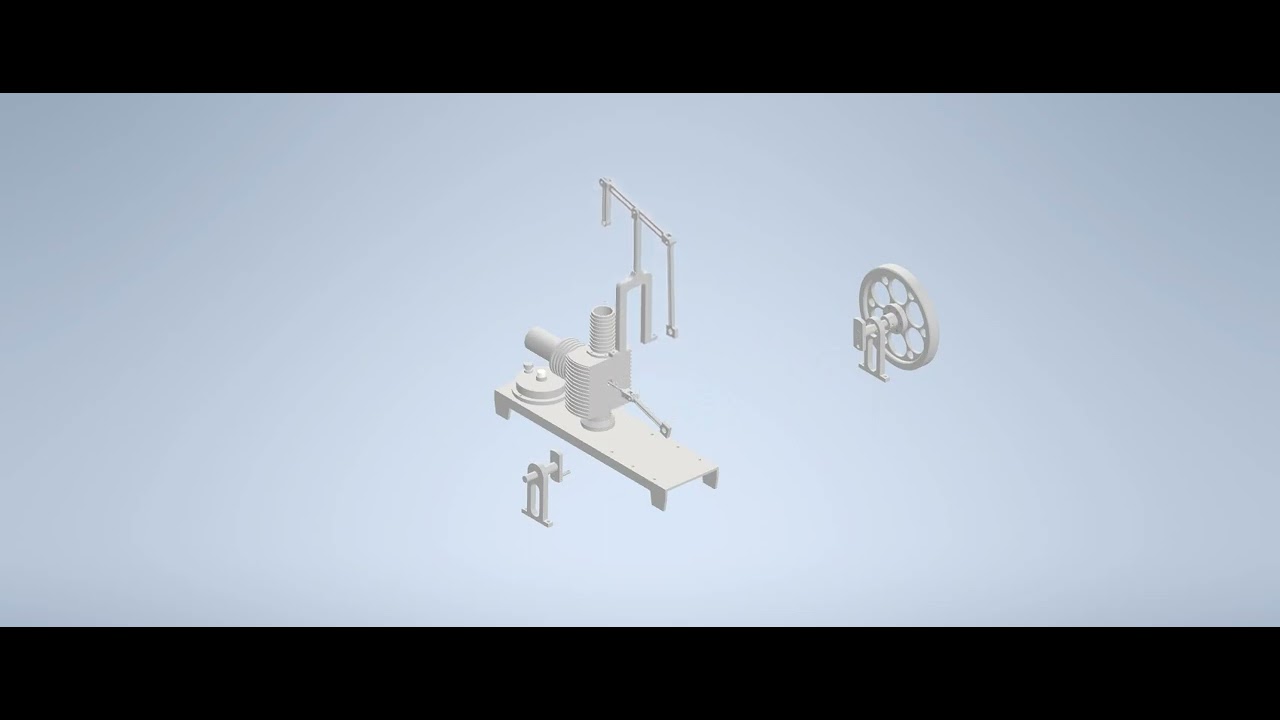 Exploded Stirling Engine Scotch Yoke Type - YouTube
