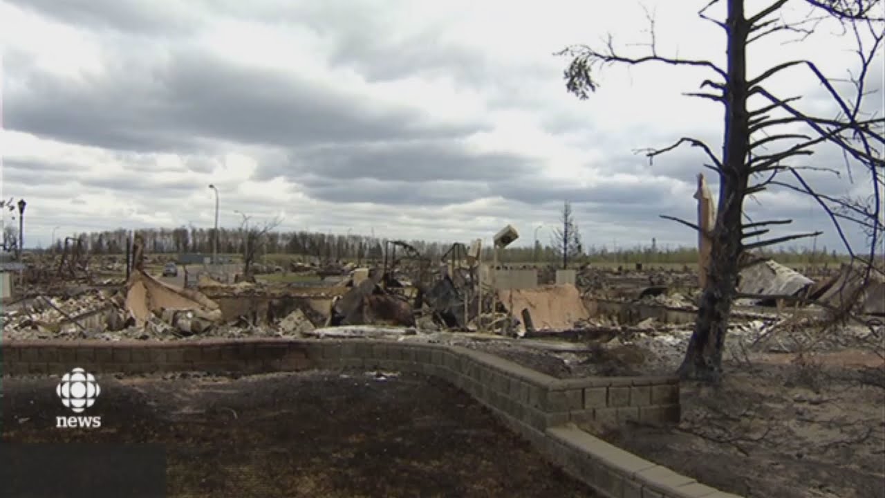 Inside Fort McMurray: Media gets glimpse at fire damage - YouTube