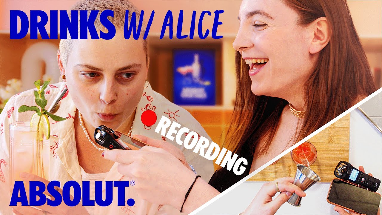 Hanging out with @Alice-Efe! | Absolut Drinks With AJ & Alice - YouTube