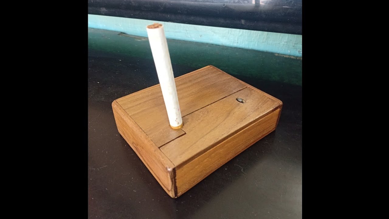Kotak Rokok Kayu Unik / Dispenser Rokok - YouTube