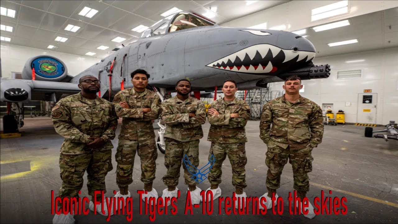 Iconic Flying Tigers, the freshly decorated A-10C Thunderbolt II is ...