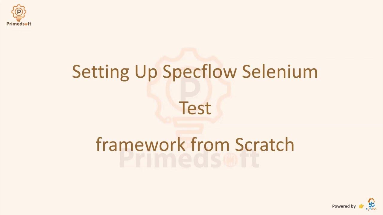 Step By Step for setting Automation framework from scratch using Specflow. - YouTube
