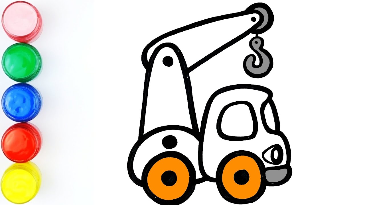 How To Draw Crane | Easy Drawing for Kids - YouTube