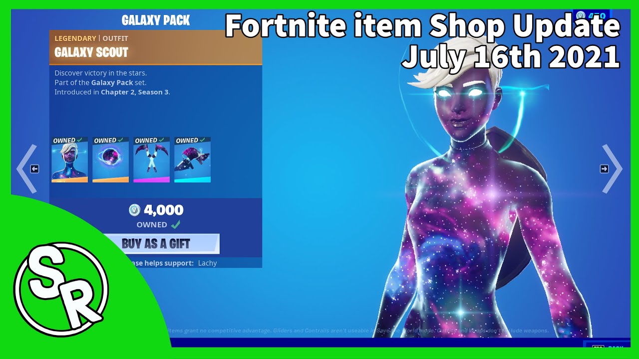 Fortnite Galaxy Scout bundle is back! July 16th, 2021 - YouTube