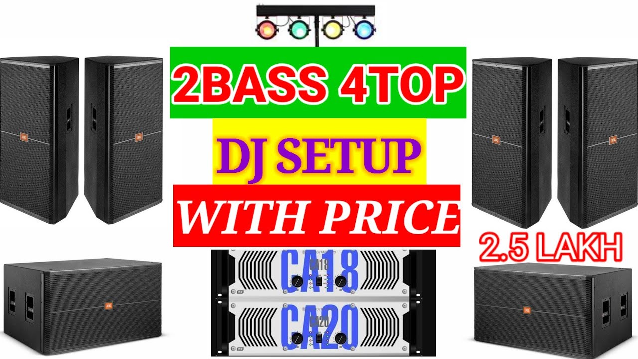 2 bass 4 top dj setup with price l Dj setup l mini dj setup l best dj ...