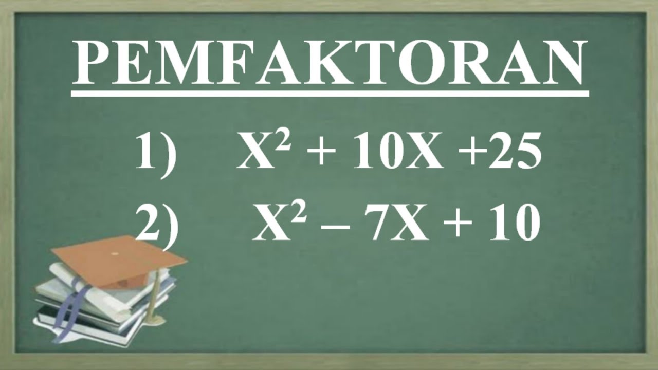 Cara mudah pemfaktoran aljabar matematika - YouTube