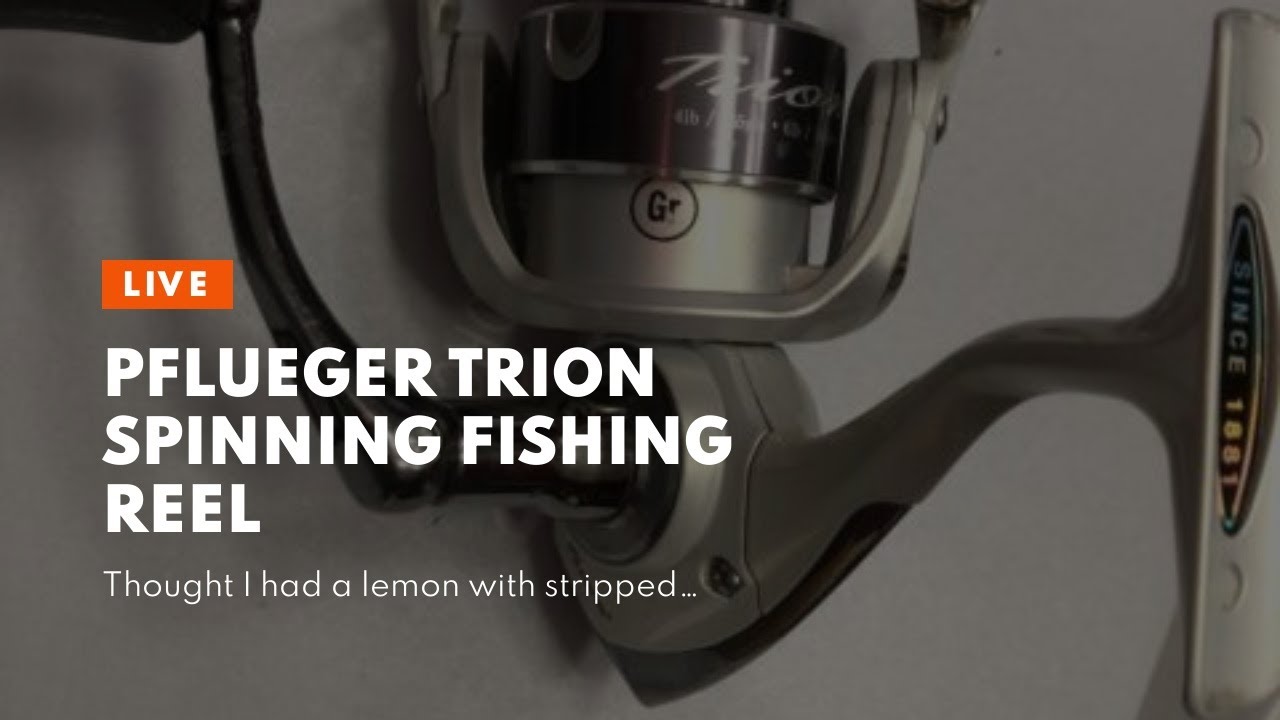 Pflueger Trion Spinning Fishing Reel - YouTube