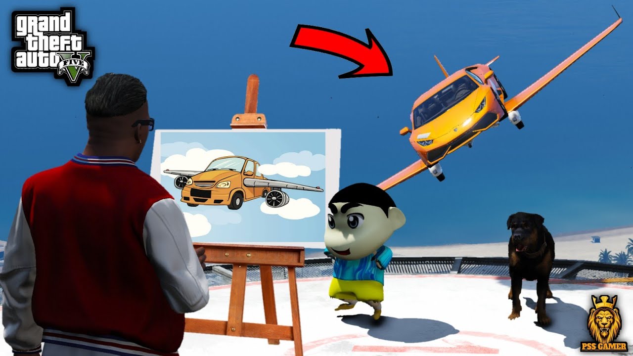 GTA 5: But whatever Franklin Shinchan Draws come into real life in GTA ...