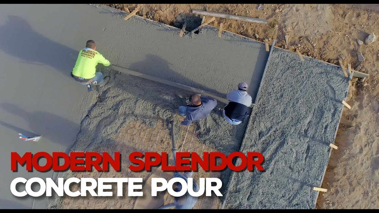 Modern Splendor - Concrete Pour - YouTube