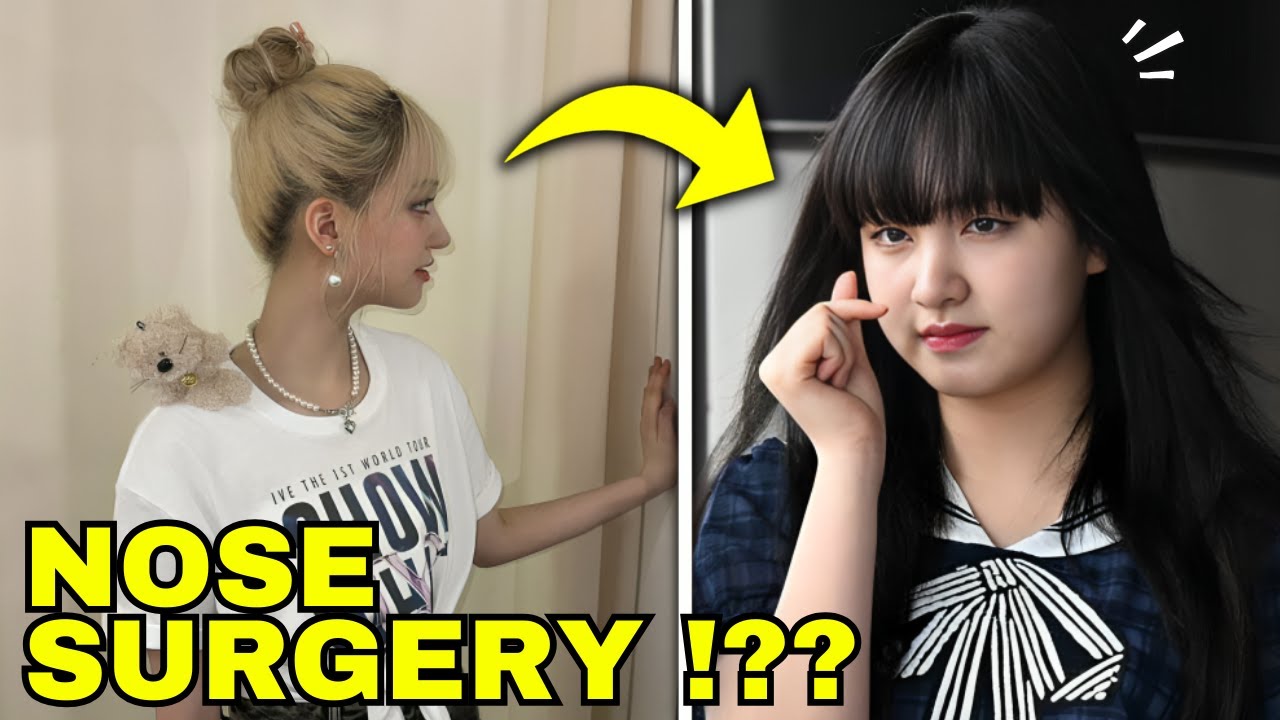 Liz IVE was rumored to have undergone a plastic surgery on her nose ...