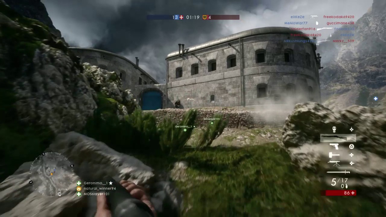 Battlefield 1 epic killing spring - YouTube