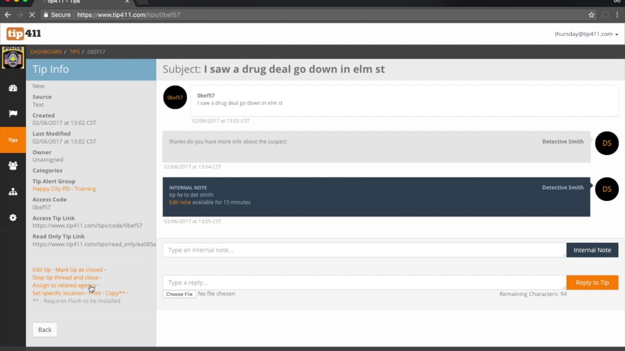 tip411 training - tip admin - YouTube