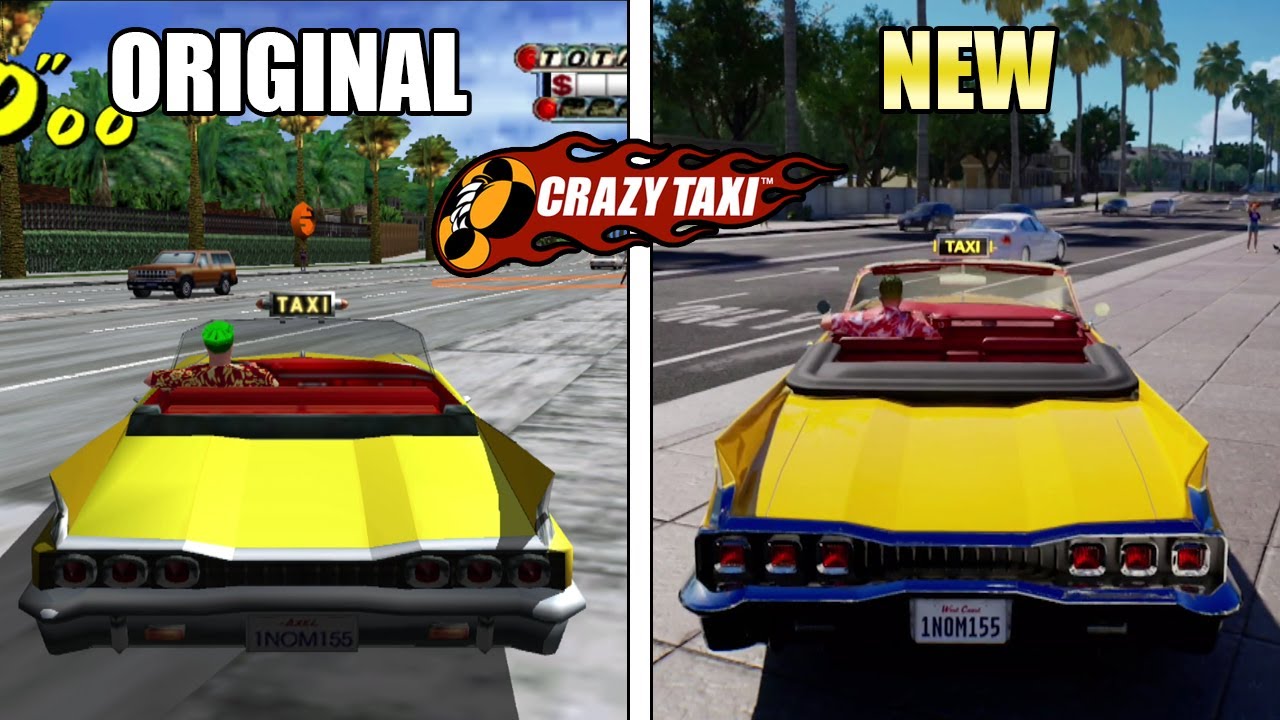 CRAZY TAXI (Original VS Sequel Comparison) - YouTube