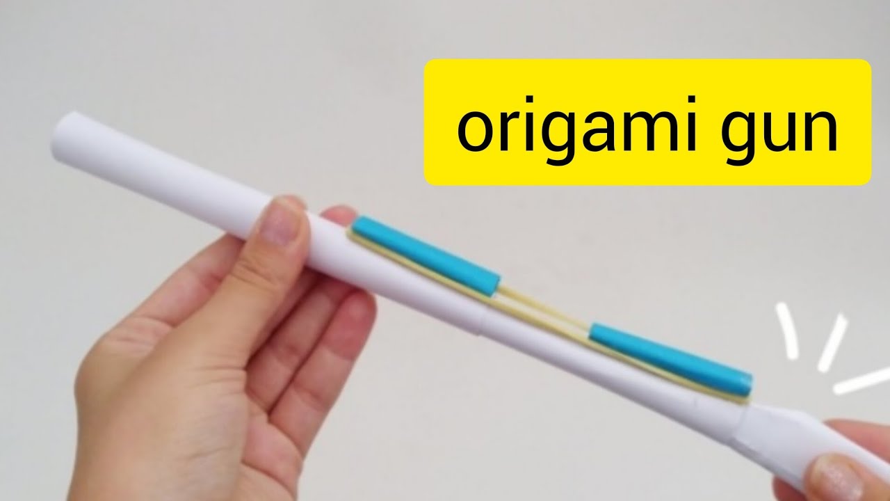 How To Make Paper Gun That Shoots Paper Bullets - YouTube