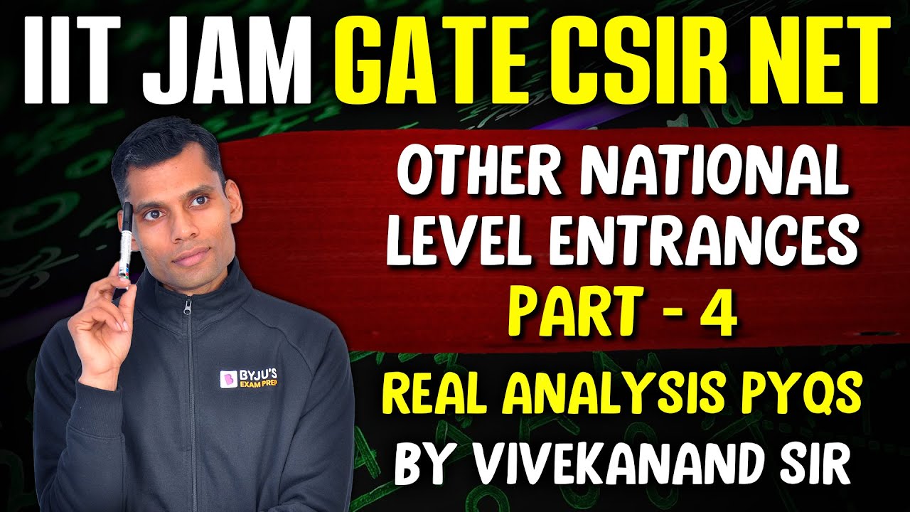 Real Analysis For Csir Netiit Jamgate Previous Year Questions