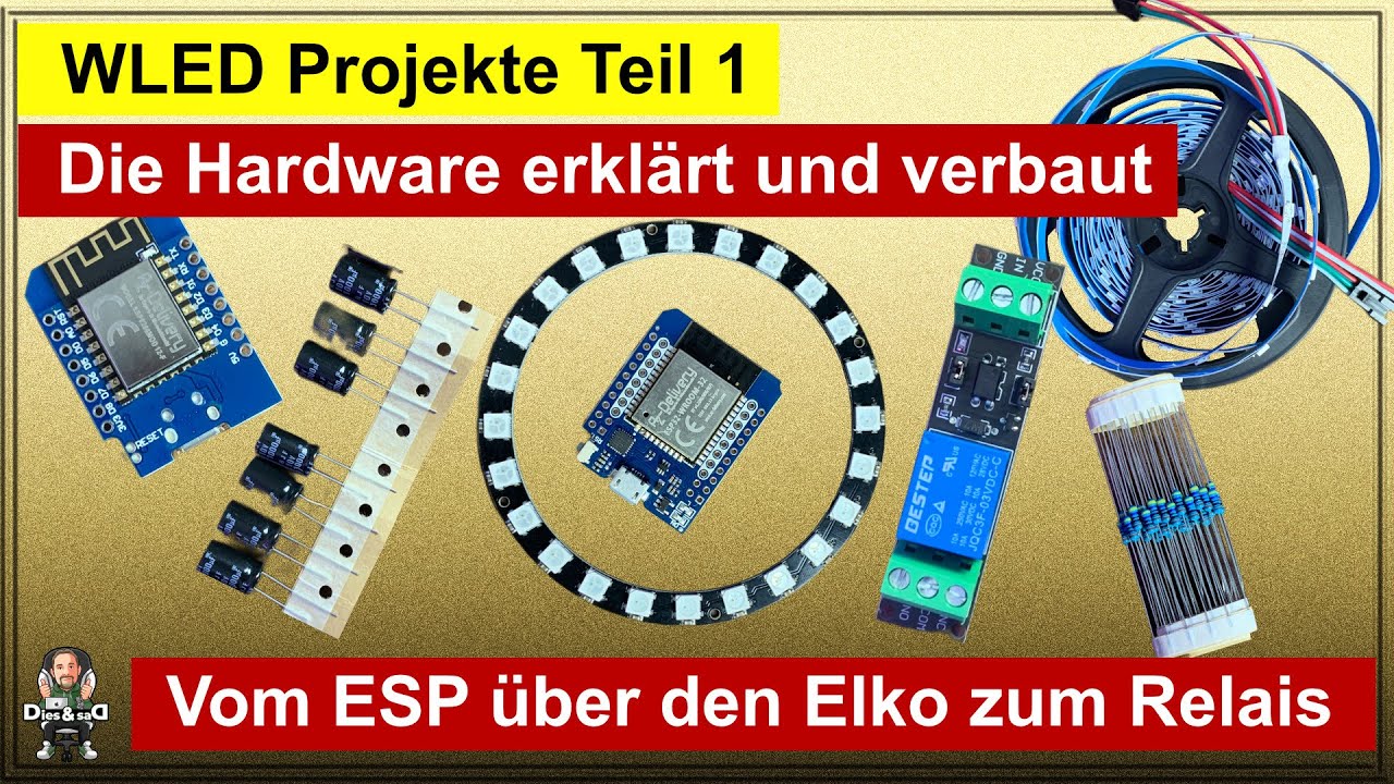 WLED ESP32 / 8266 - LED Projekte von A bis Z Teil 1 - Die Hardware ...