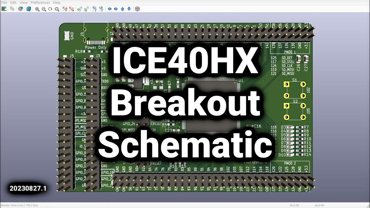 FPGA #4 - ICE40HX Simple Breakout Board Schematic - YouTube
