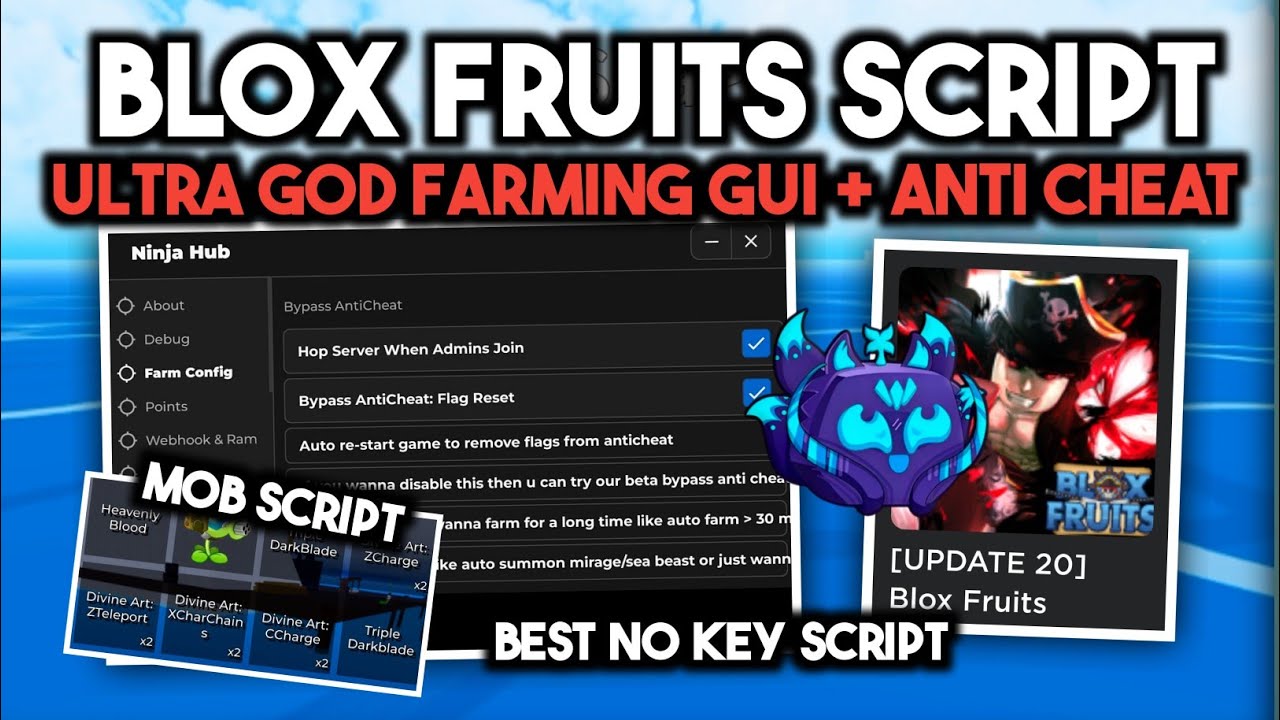 Blox Fruits Script Hack ULTRA AUTO FARM OP + ANTI CHEAT | Best Blox ...