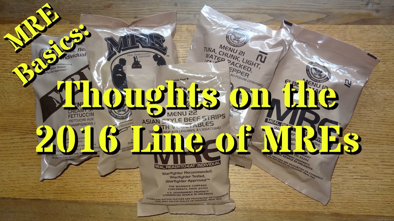 MRE Basics: 2016 MRE Line Thoughts and Observations - YouTube