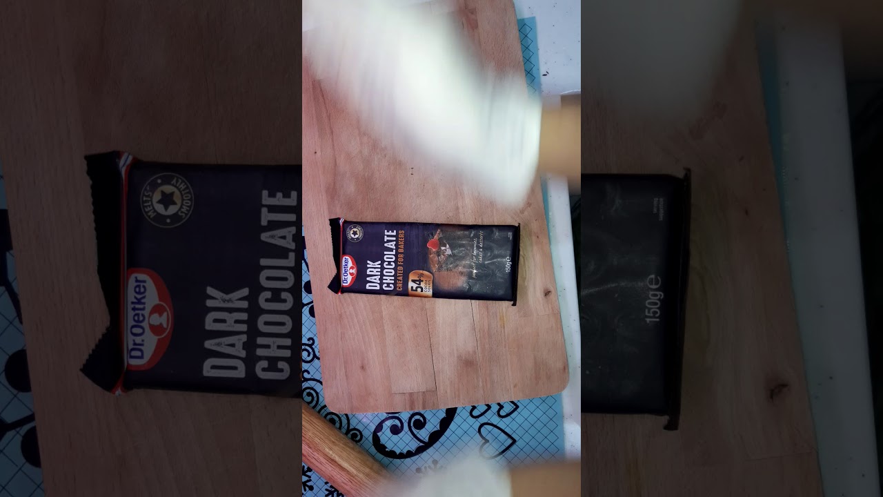 How to make the chocolate bars into chopped - YouTube