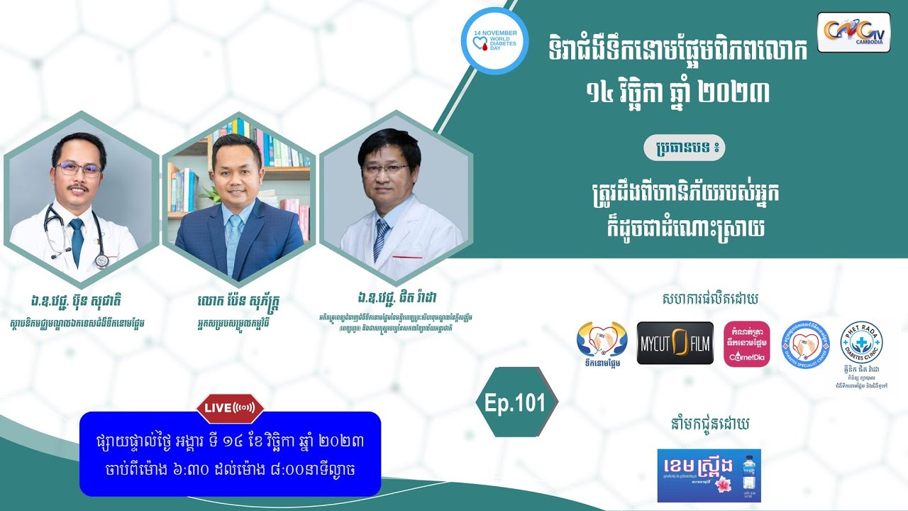 Ep. 101 ប្រធានបទ៖ ត្រូវដឹងពីហានិភ័យរបស់អ្នកក៏ដូចជាដំណោះស្រាយ - YouTube