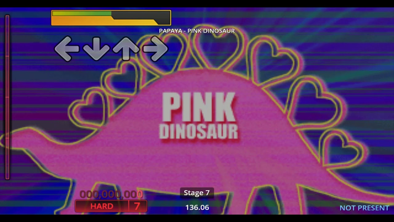Dance Dance Revolution - Pink Dinosaur - Hard - YouTube
