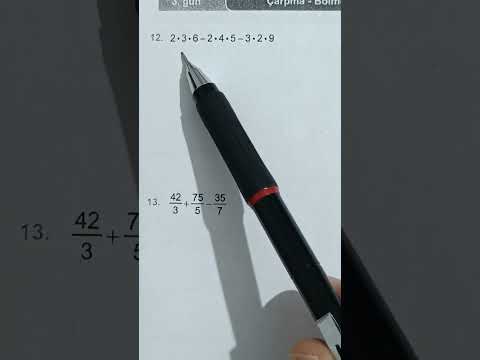 Antrenmanlarla matematik 1  3.gün 6.antrenman