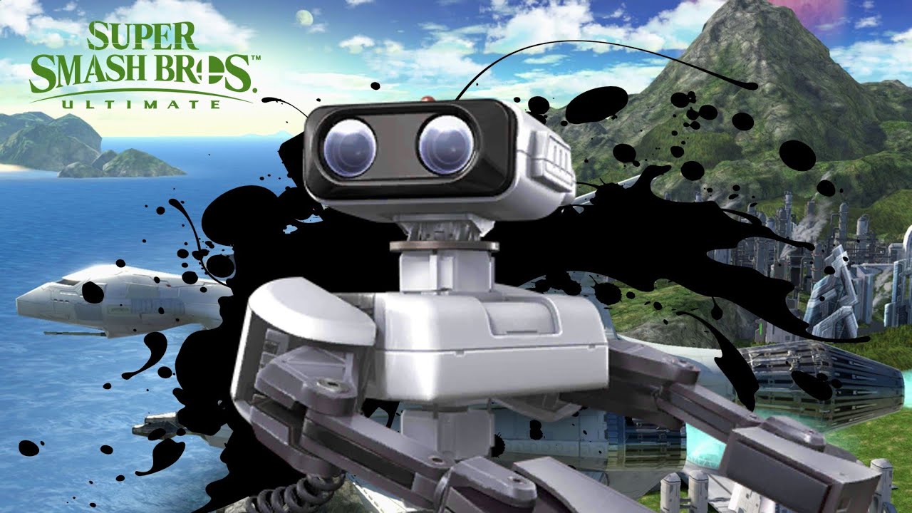 Super Smash Bros Ultimate gameplay R.O.B. pelea - Corneria Stage - YouTube