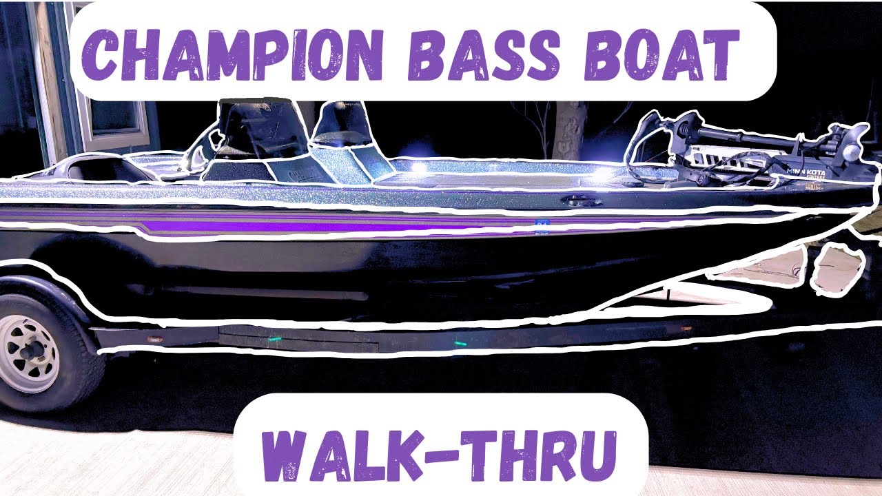 Champion Bass Boat Restoration! 1994 Champion 191 DC Elite - YouTube