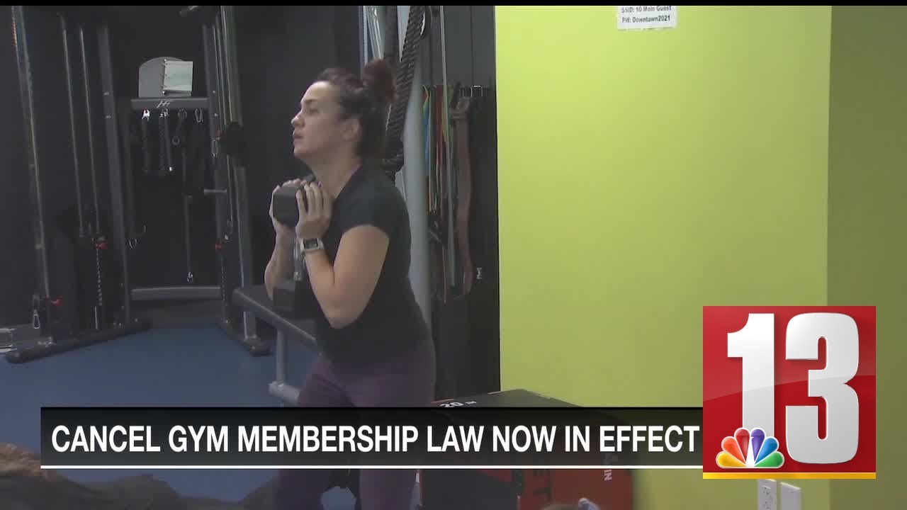 Cancel gym membership law now in effect - YouTube