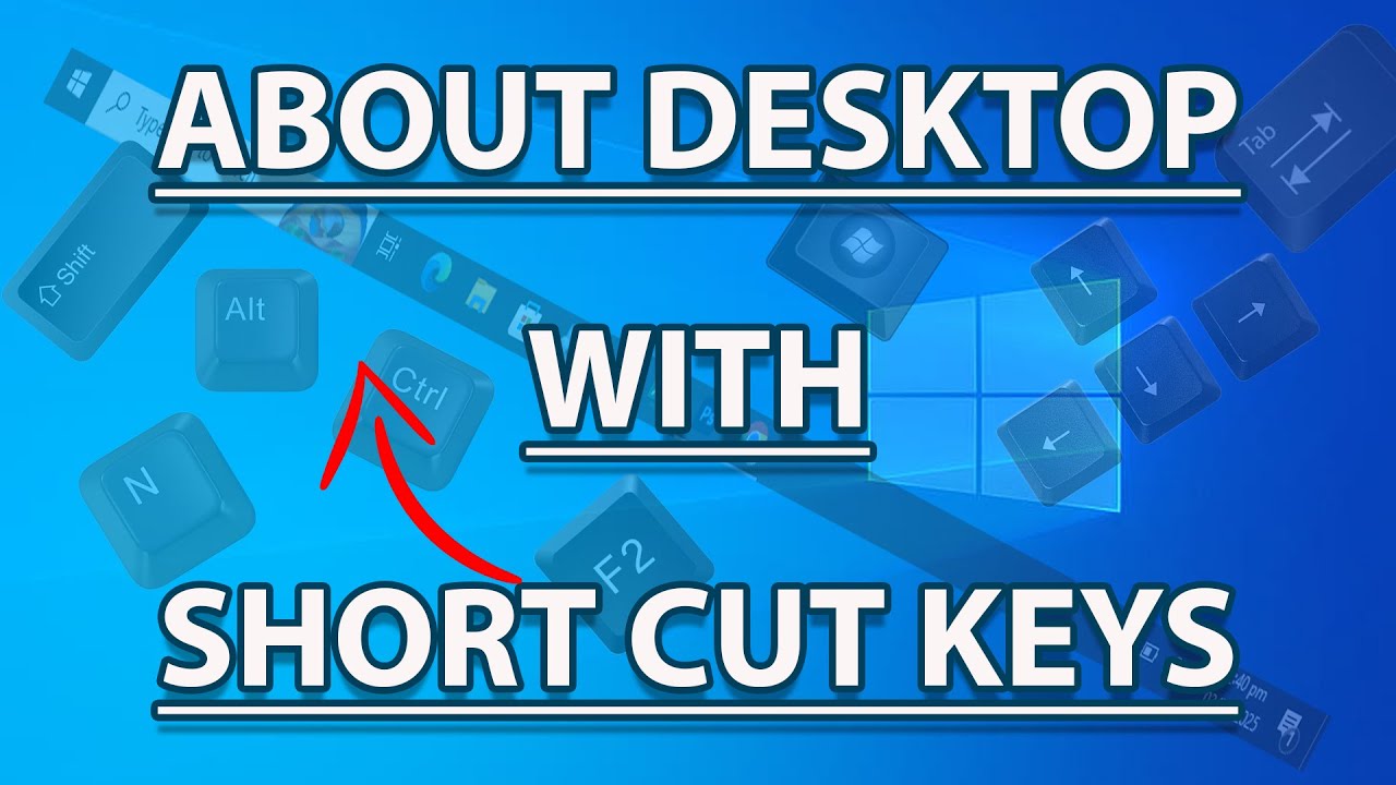 Basic Computer Knowledge -How to Make Desktop Shortcuts-shortcut keys ...