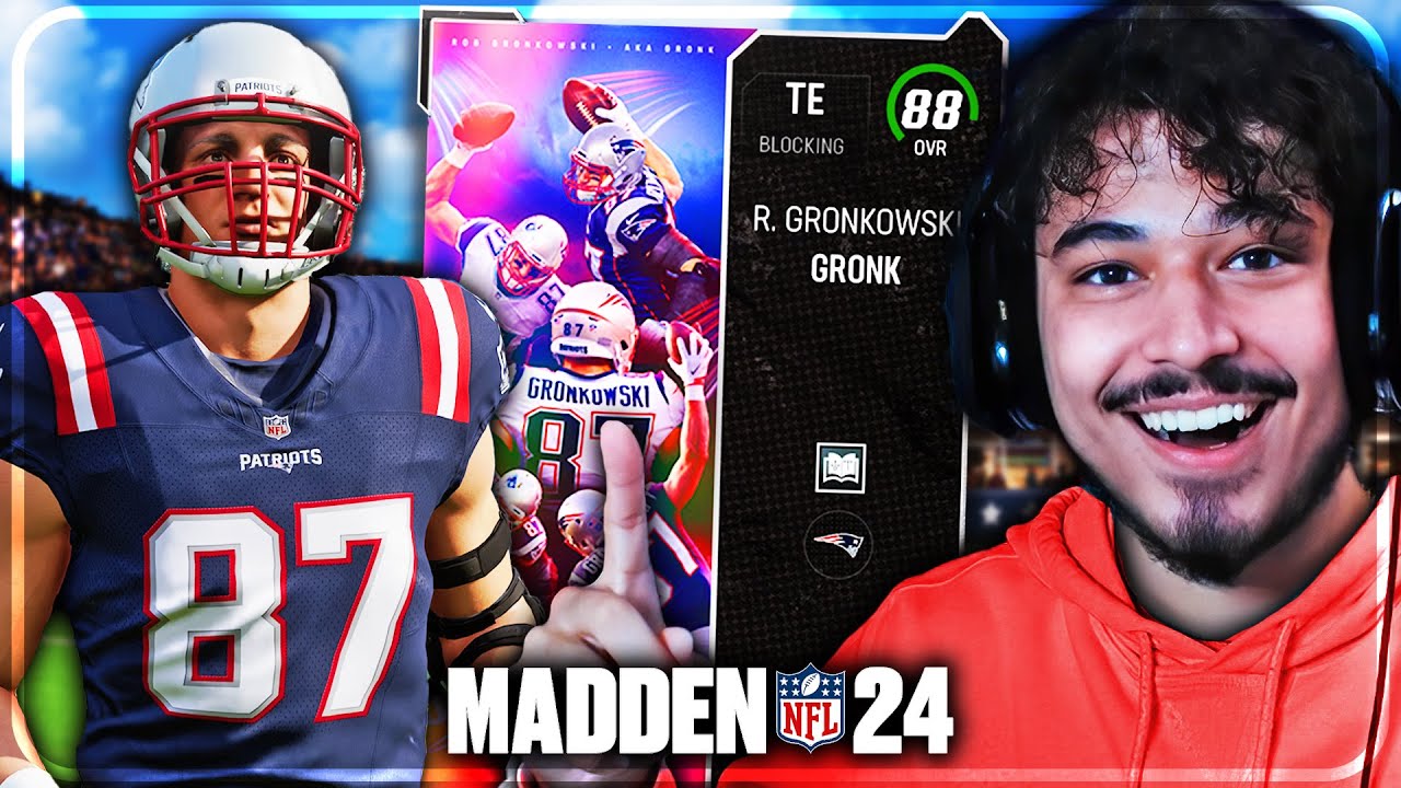 ROB GRONKOWSKI GRONK SPIKES THE D - Madden 24 Ultimate Team "AKA" - YouTube