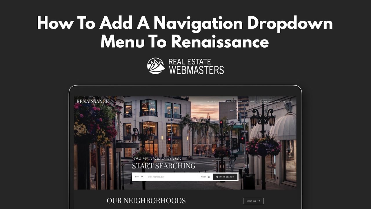 How To Add A Navigation Dropdown Menu To Renaissance | Renaissance ...