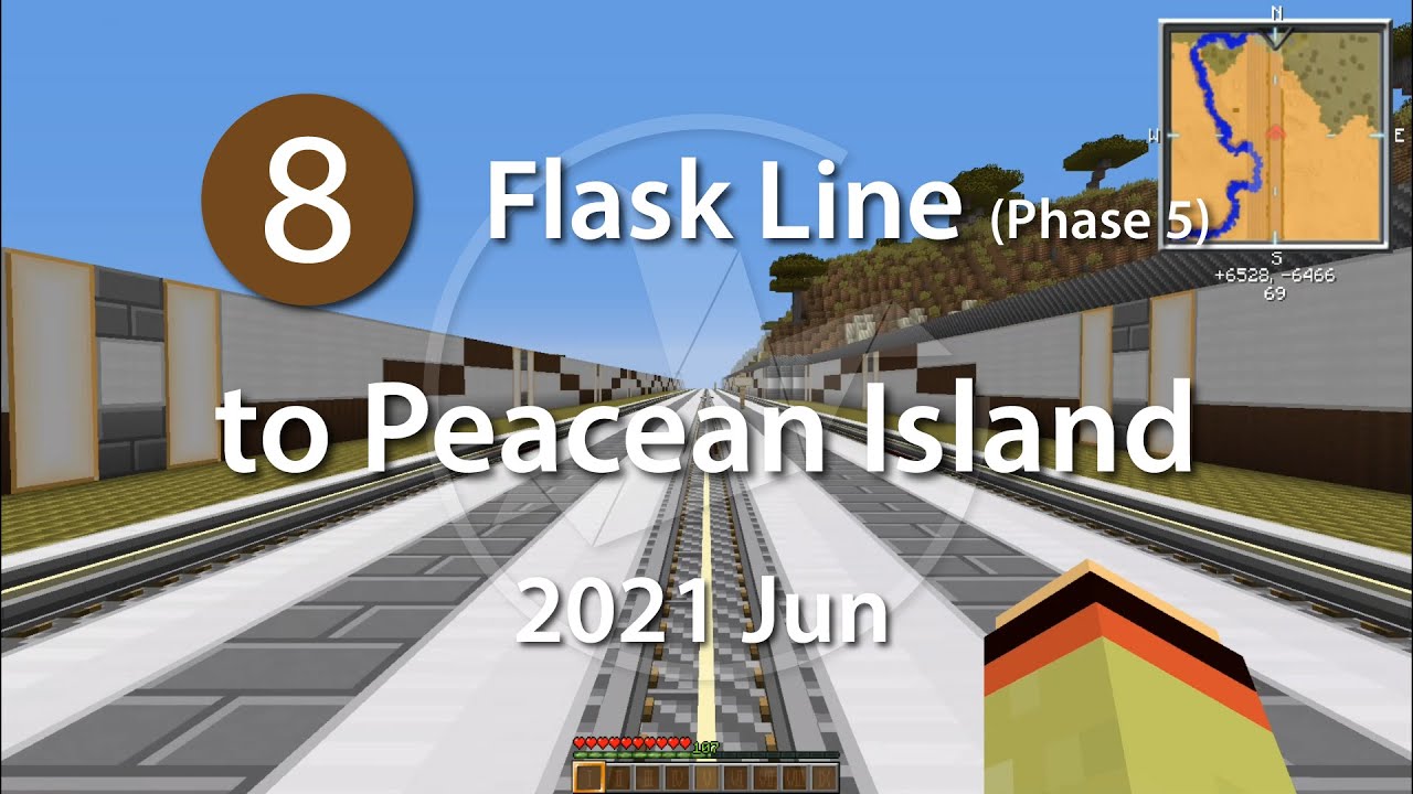 Minecraft Metro Full-length Ride | Nazca Railway: Line 8 (Phase 5) to ...