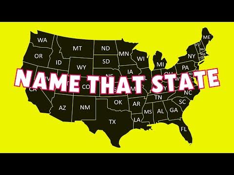 Guess The US State United States Map Quiz Alphabetical Order - YouTube