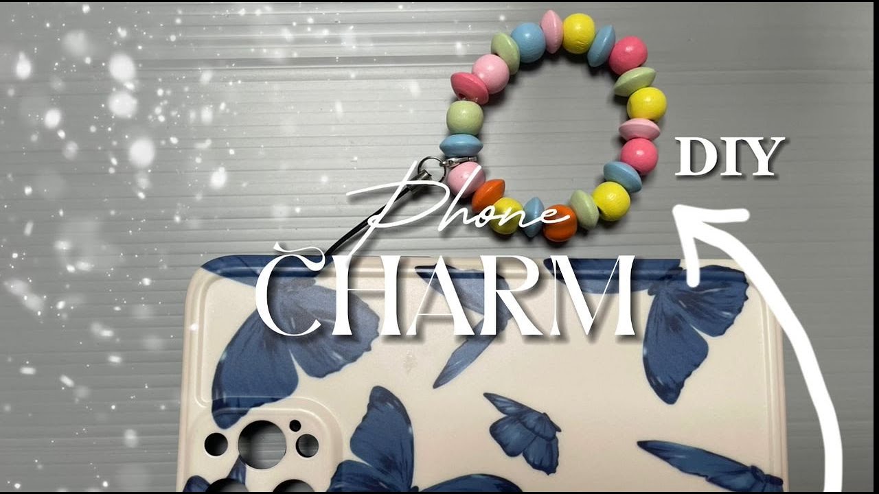 DIY PHONE CHARMS I WOODEN BEADS I SIMPLE AND COLOURFUL - YouTube