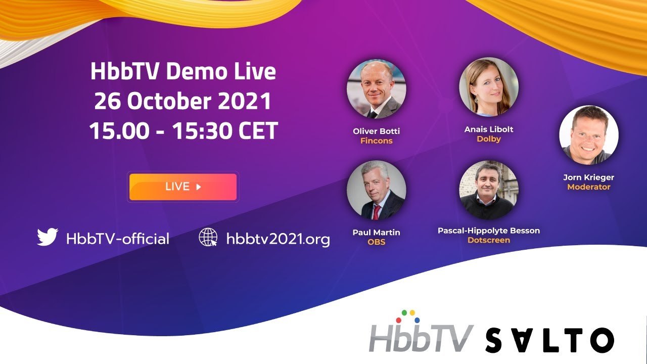 HbbTV Demo Live # 2 - 26 October 2021 - YouTube