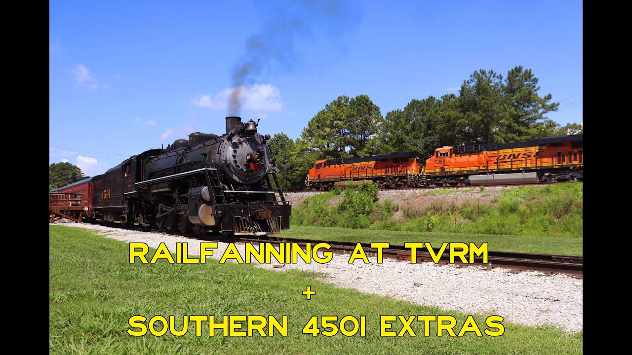 Railfanning At TVRM + Southern 4501 Extras - YouTube