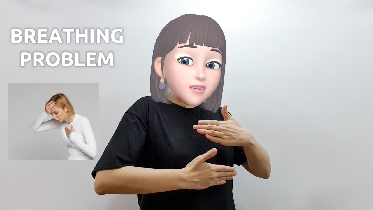 American Sign Language (ASL) Lesson: Breathing Problem - YouTube