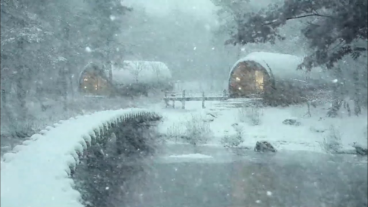 Lonely Winter┇Snow and Cold Wind in the Empty House┇Howling Wind┇Icy ...